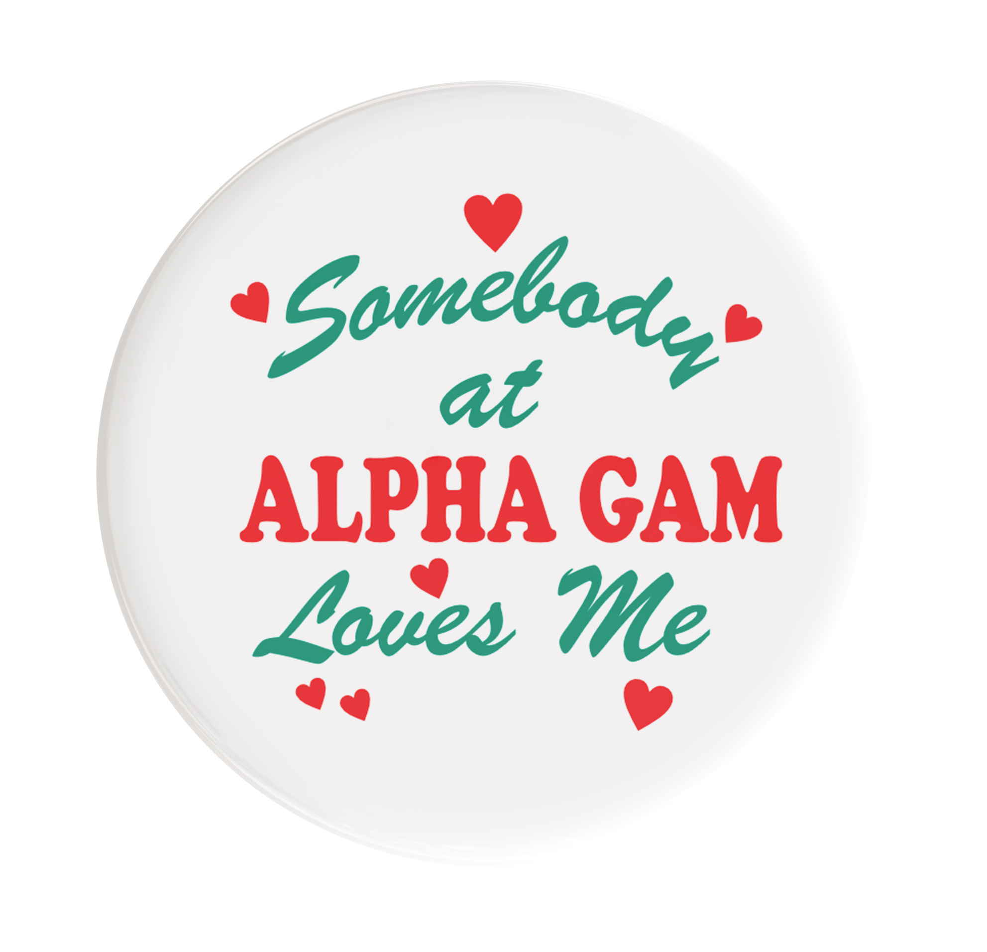 Alpha Gamma Delta Love Me Sorority Button – Duo Studio Designs