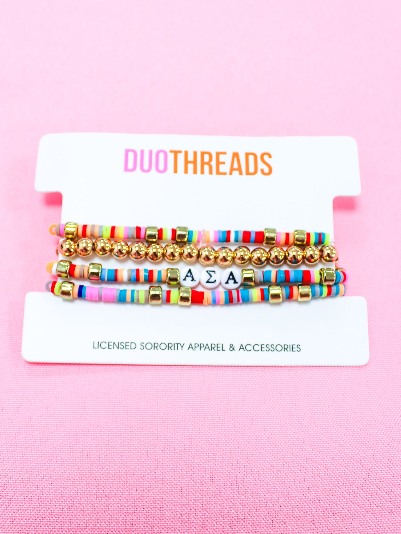 Miley Sorority Bracelet Stack – Duo Studio Designs