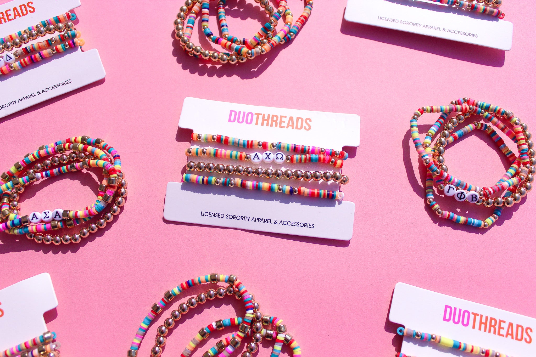 Miley Sorority Bracelet Stack – Duo Studio Designs