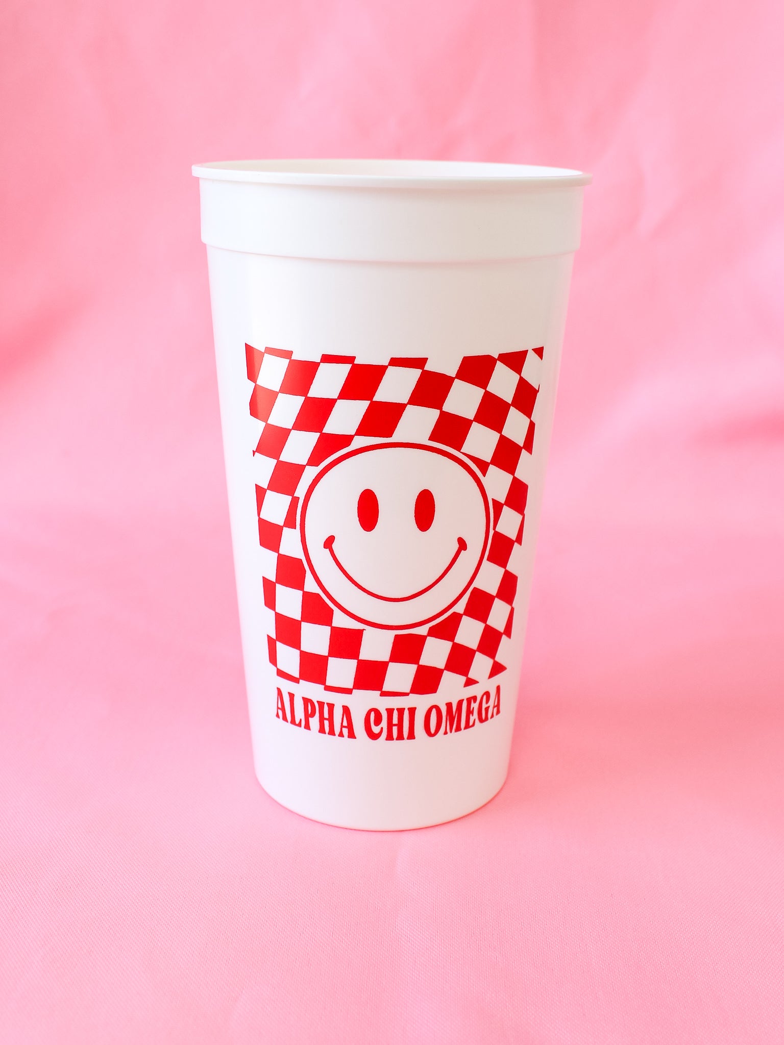 Alpha Chi Omega Smile Stadium Cup – Duo Studio Designs