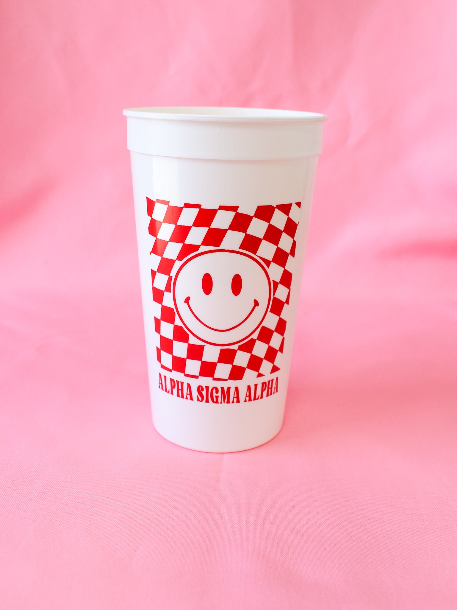 Alpha Sigma Alpha Smile Stadium Cup – Duo Studio Designs