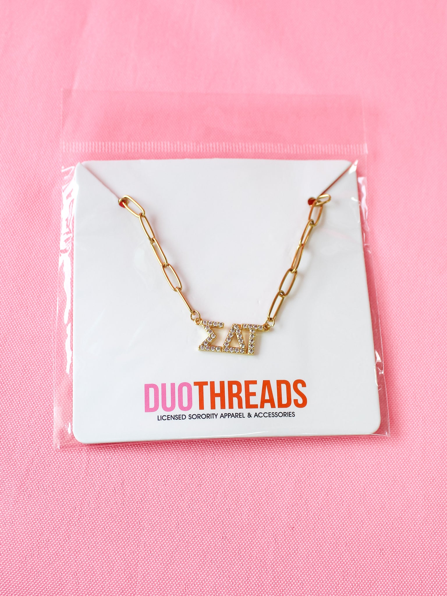 Rhinestone Sorority Necklace – Duo Studio Designs