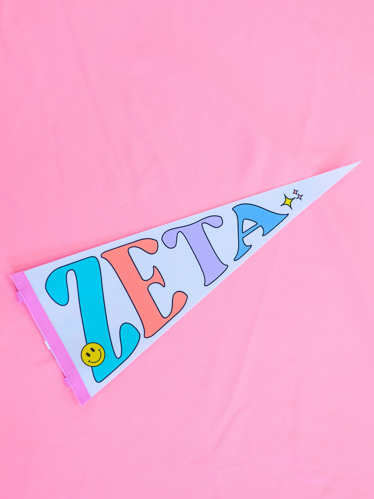 Zeta Tau Alpha Party Pennant Flag – Duo Studio Designs