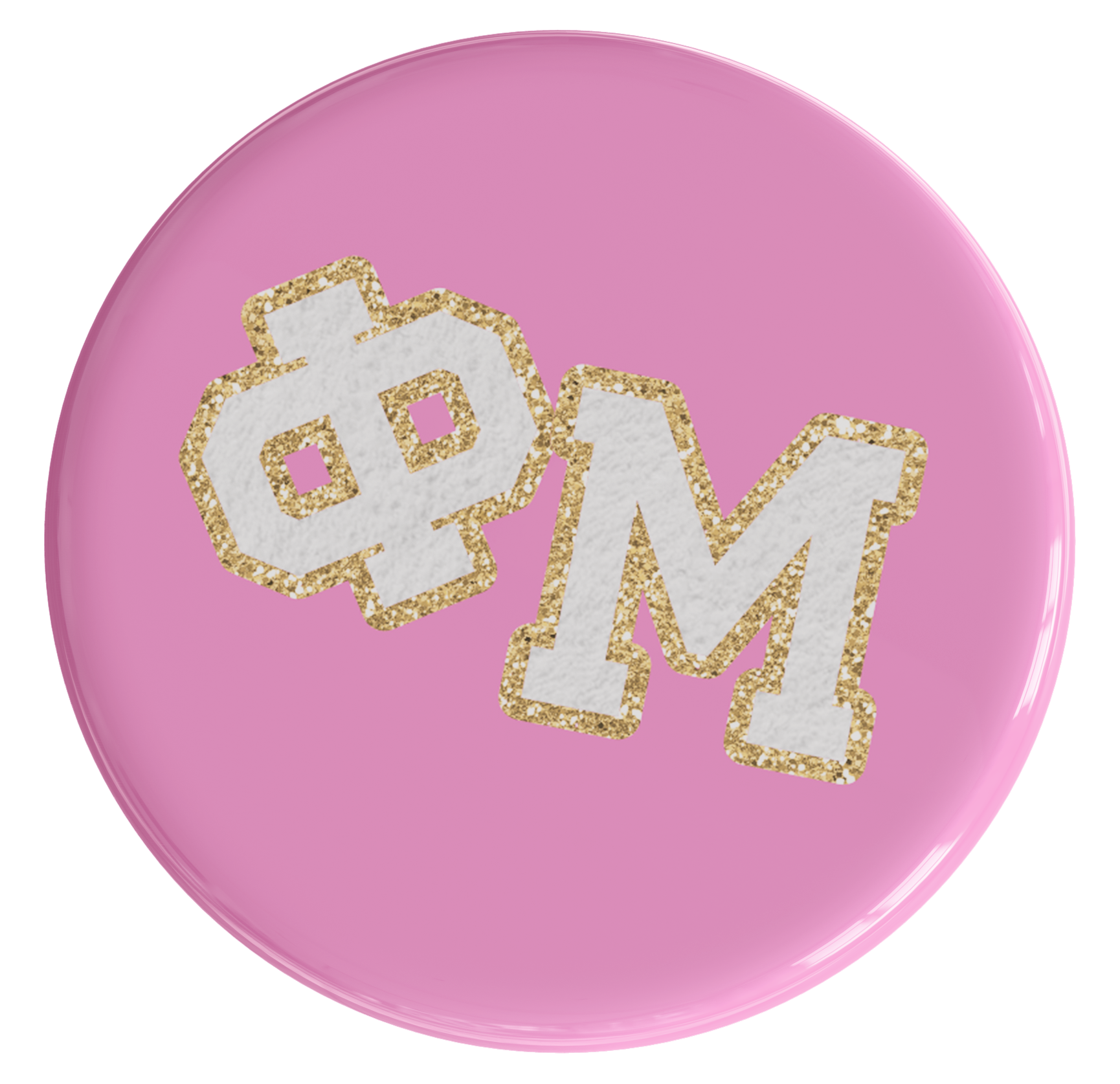Phi Mu Varsity Letter Sorority Button – Duo Studio Designs