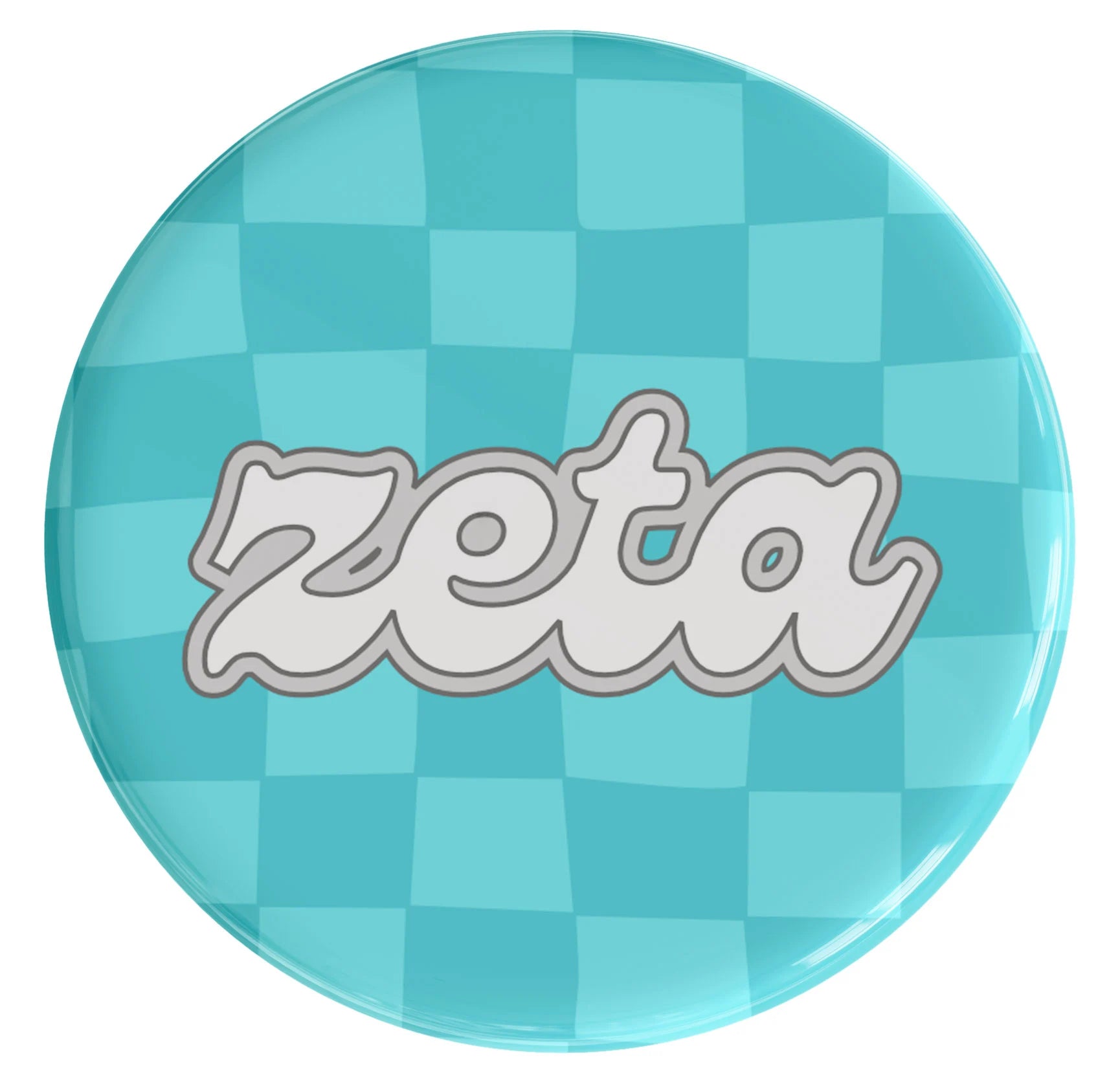 Zeta Tau Alpha Checker Sorority Button – Duo Studio Designs